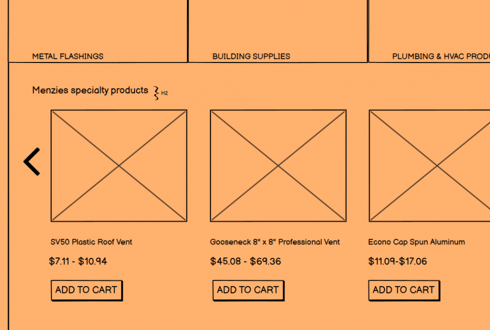 A winning product and category page wireframe- GoS