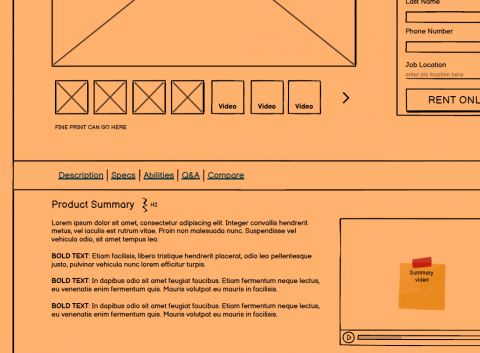 A winning product and category page wireframe- GoS